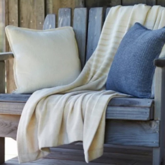 Coyuchi | Bedding | New Coyuchi Organic Cotton Wool Tan Throw Blanket ...